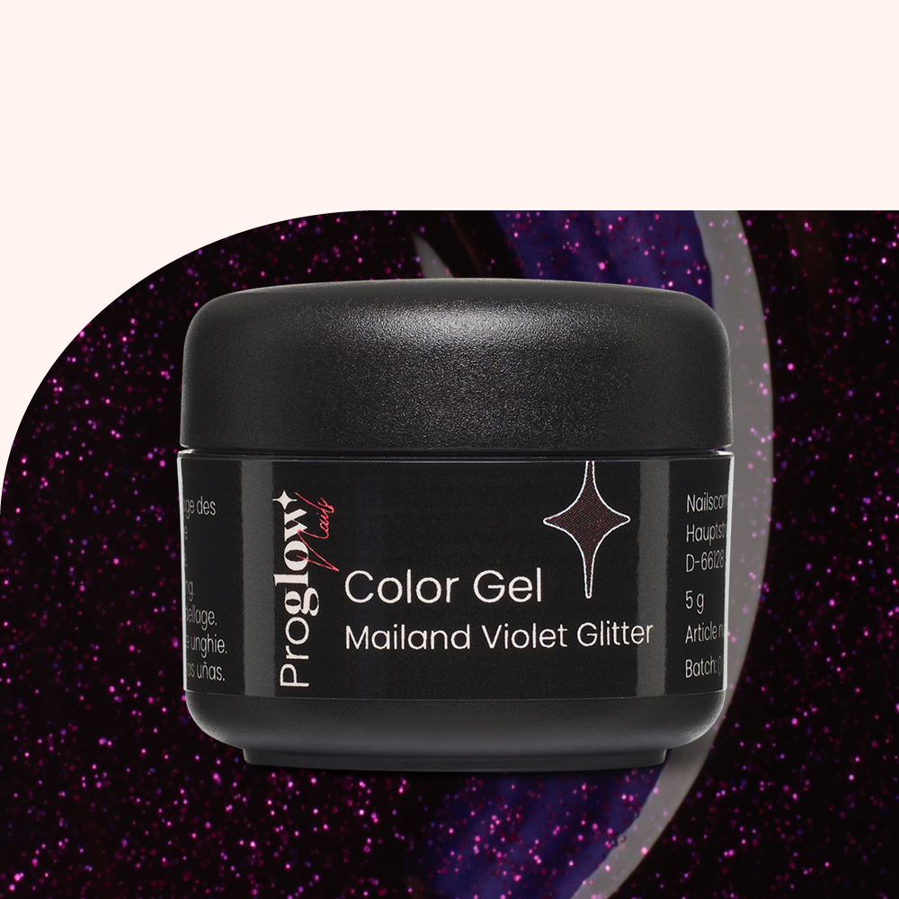 Color Gel Mailand Violet Glitter