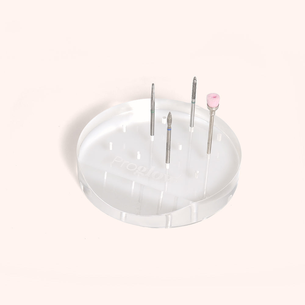 Support présentoir transparent pour embouts de ponceuse